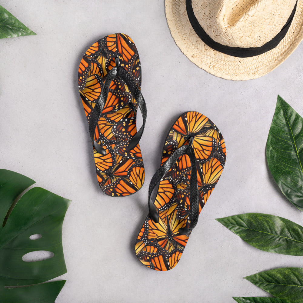Monarch Butterfly Flip Flops – iPlexy.com