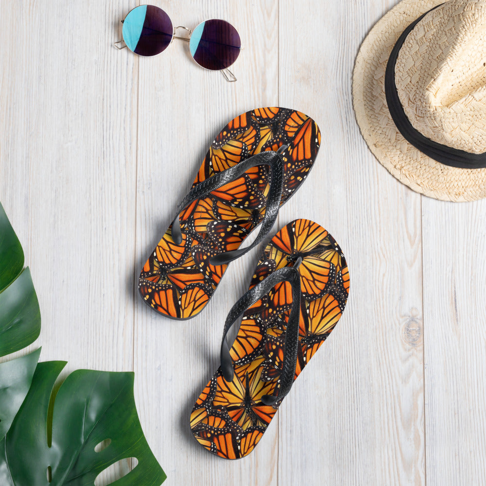 Monarch Butterfly Flip Flops – iPlexy.com